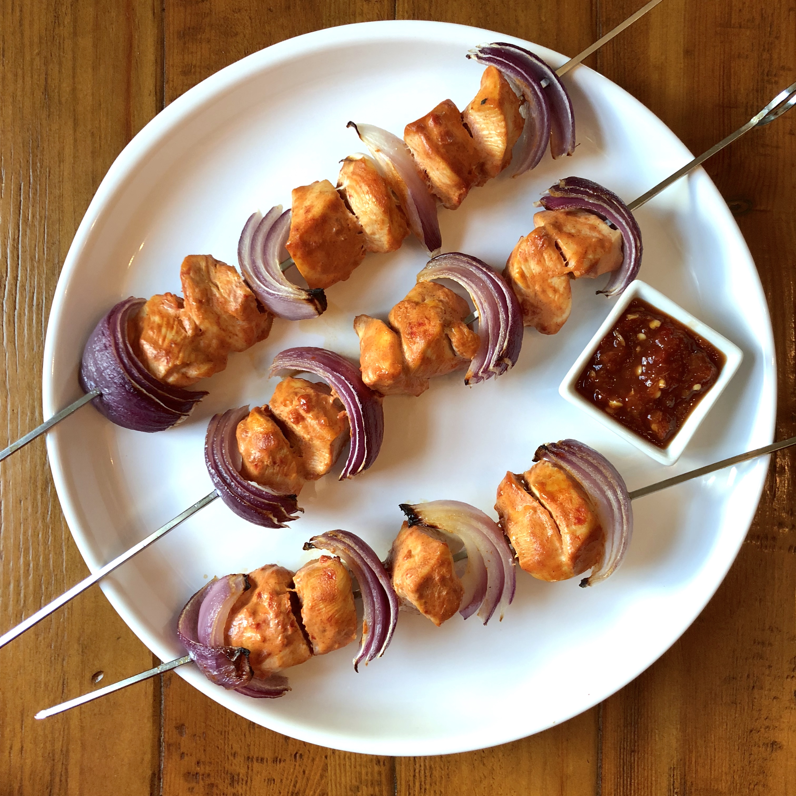 Red Pepper Marinated Chicken Kebabs | Thirsty Radish