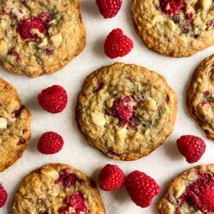 Raspberry White Chocolate Chip Cookies | Thirsty Radish