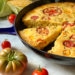 Skillet Cornbread Topped with Tomatoes and Rosemary | Thirsty Radish